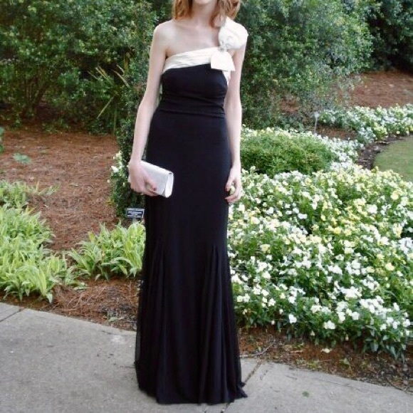 Cache | Dresses | Cache Formal Dress With Oversized Bow | Poshmark